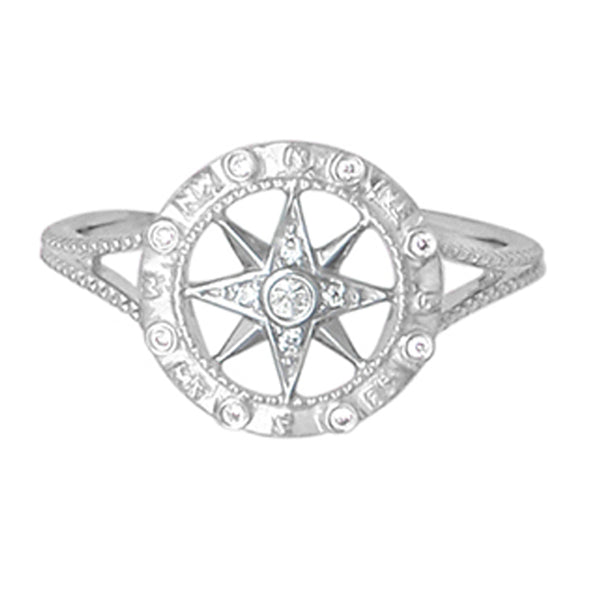 Compass Rose Ring, 14Kt - Cedar Chest Sanibel
