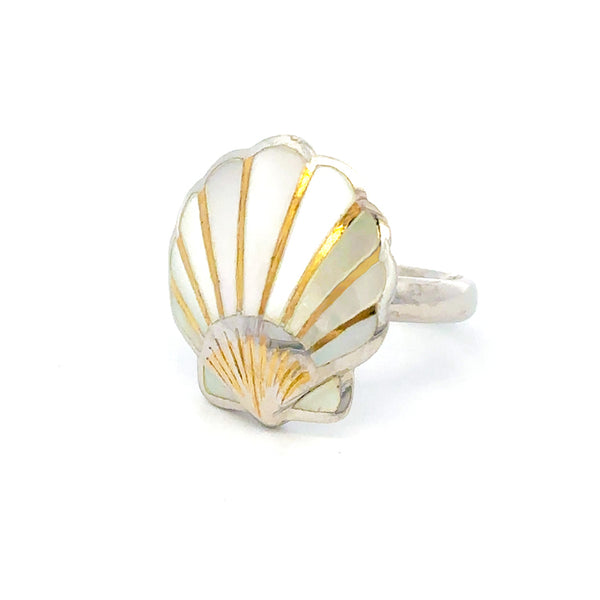 Scallop Shell Ring, Sterling - Cedar Chest Sanibel