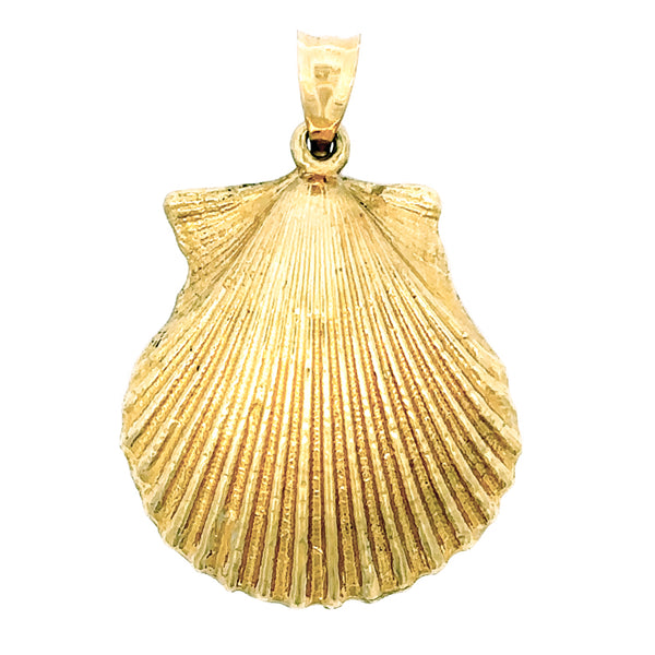 Scallop Shell Pendant, 14Kt - Cedar Chest Sanibel