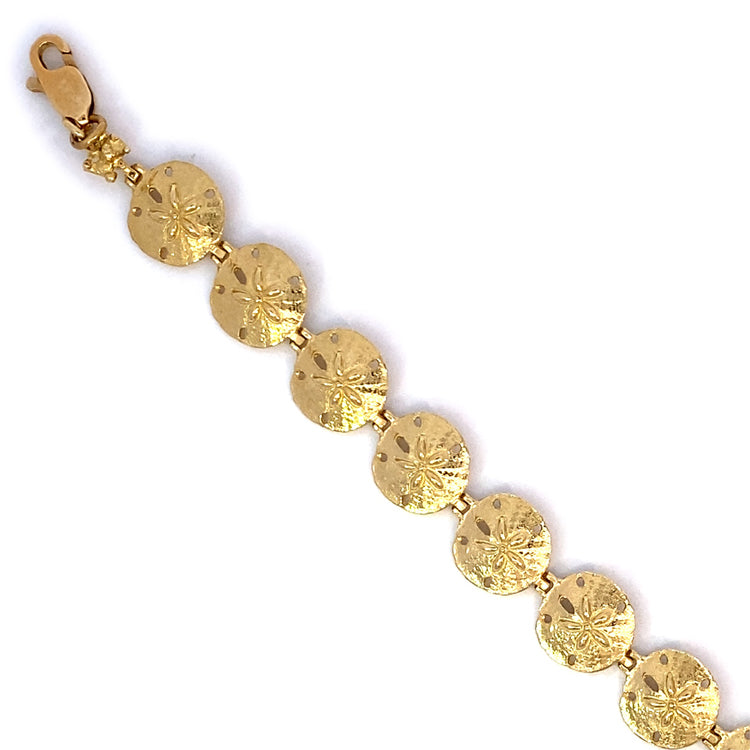 Sand dollar bracelet gold store